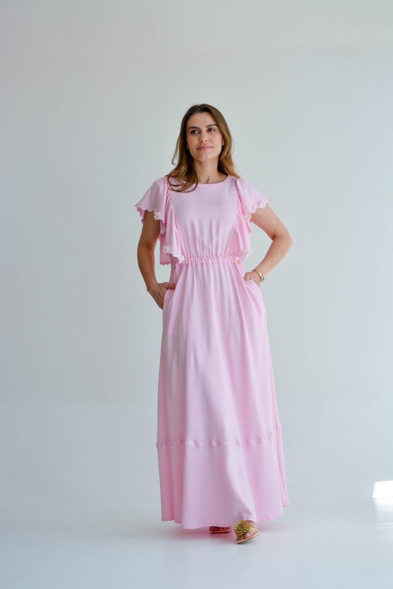 Vestido Helena Rosa - Jeni Magalhães